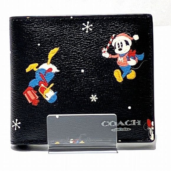 Coach | Bags | Coach Disney X Holiday Print Bifold Wallet | Poshmark